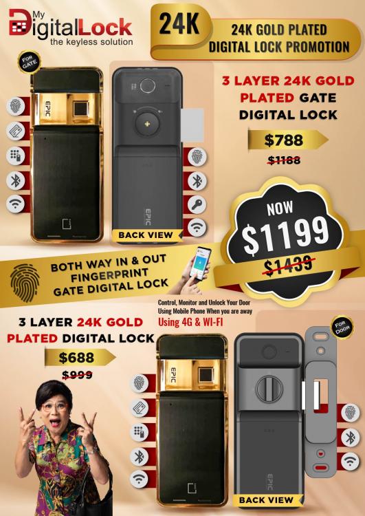 Epic 24K Gold Digital Lock Bundle Promo ! HP 89071213 Matt - Home ...